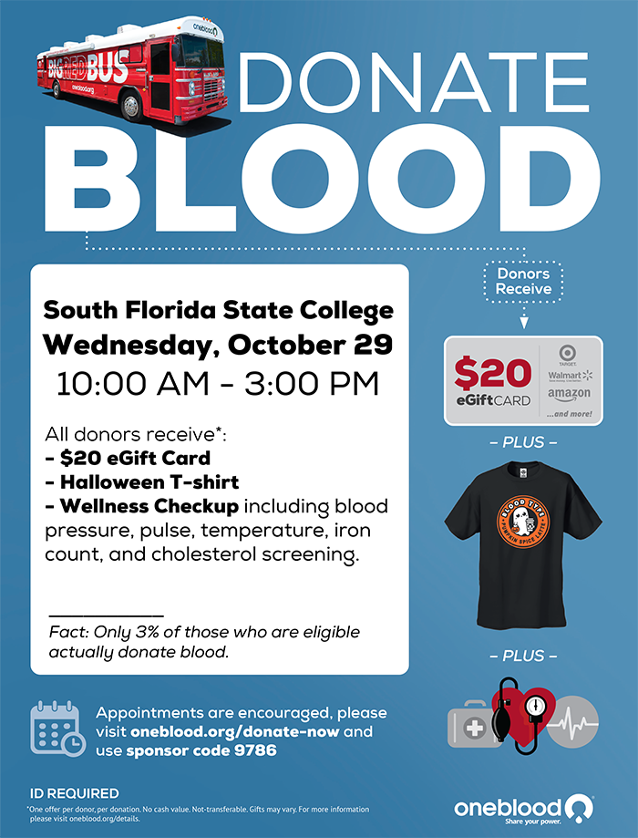 Blood Drive: Big Red Bus Comes to Highlands Campus Oct. 29 | SFSC Daily ...